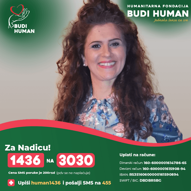 Nadica Stošić (1436) - Humanitarna fondacija Budi human - Aleksandar Šapić